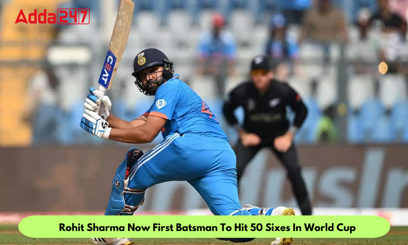 Rohit Sharma now first batsman to hit 50 sixes in World Cup