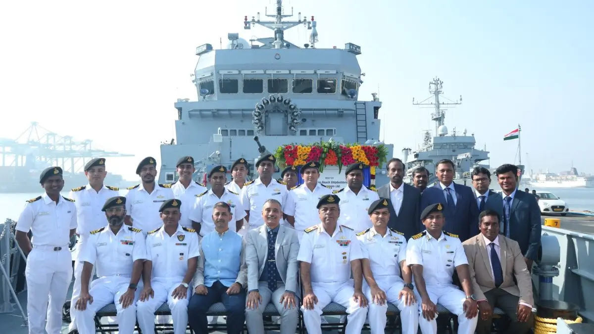 Indian Navy Receives New ASW Shallow Water Craft 'Anjadip'