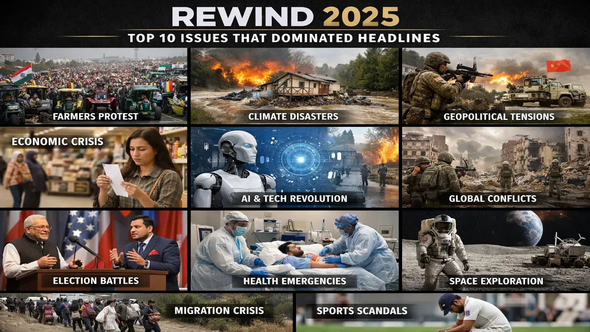 Rewind 2025: Top 10 Issues That Dominated Headlines in India and the World